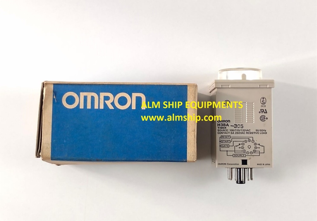 Omron H3BA-305 Timer 100/110/120 VAC | ALM SHIP EQUIPMENTS